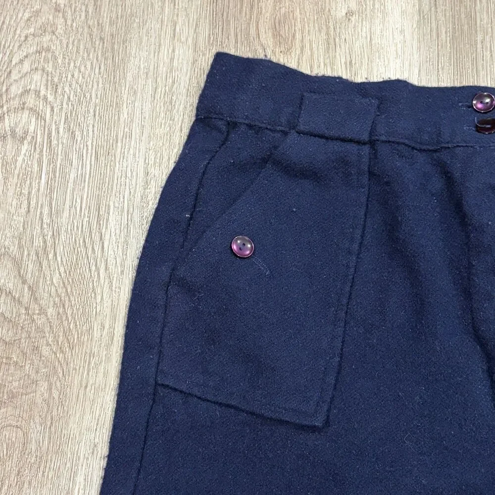American Vintage | Pants | Rare Vintage 6s Wide Leg Sailor Style Tweed ...